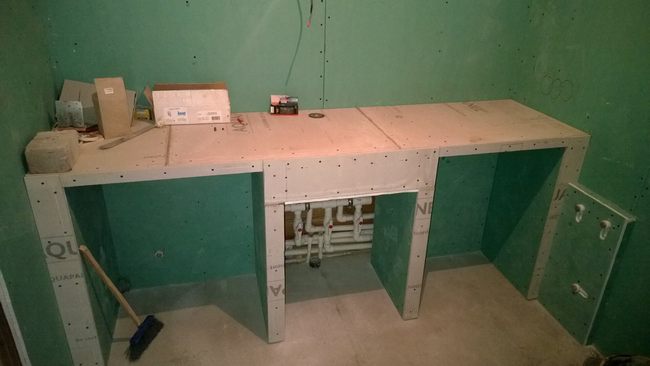 18 ideas of what can be done from drywall - Paint City